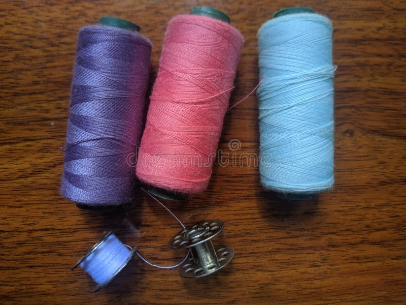 Colorful Threads in the Table Stock Photo - Image of cocktail, sewing ...