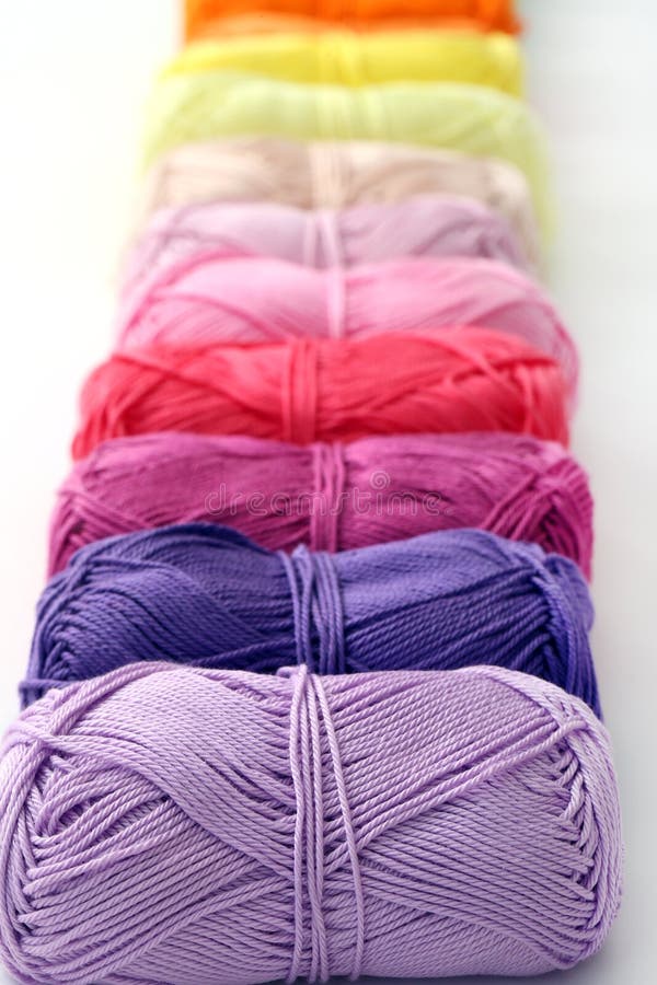 Colorful Threads on the Table Stock Image - Image of knit, bright: 43266067