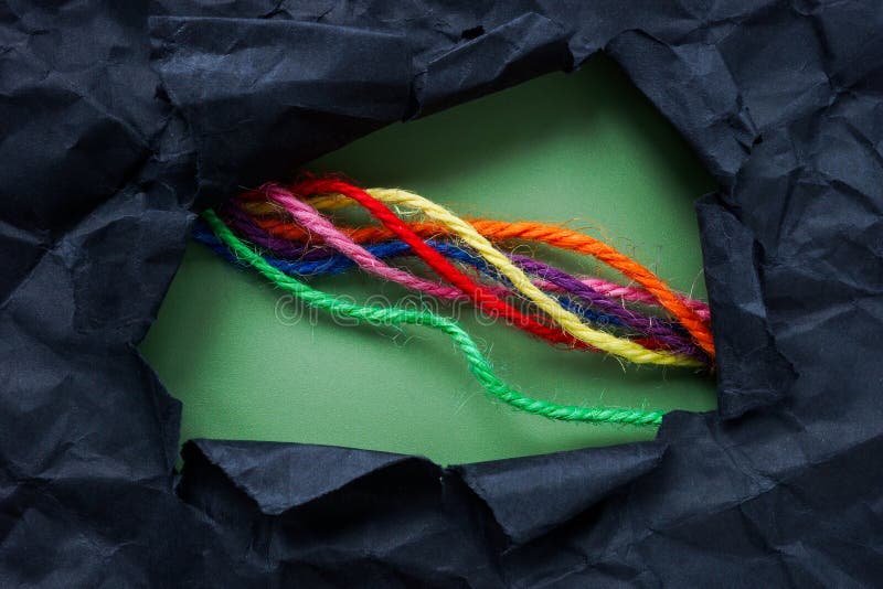 Colorful Threads and Torn Black Paper. Creativity and Problem ...