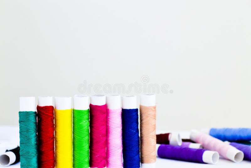 Colorful threads stock photo. Image of threads, cotton - 32189594