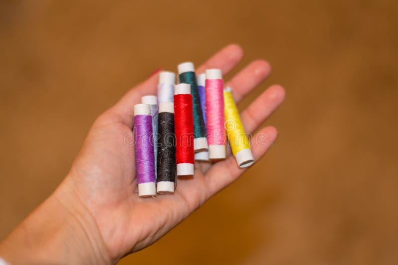 Colorful threads stock image. Image of pattern, cotton - 65727799