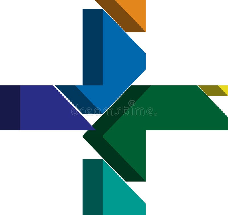Abstract cross Symbol stock vector. Illustration of concept - 100428383