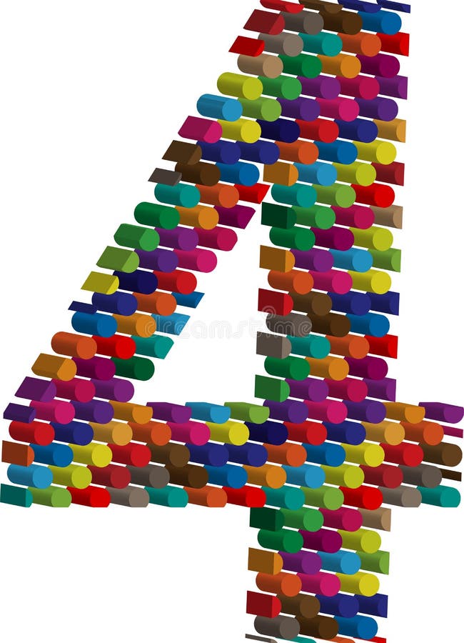 Polka Dot Font Number 4 Stock Illustrations – 11 Polka Dot Font Number ...