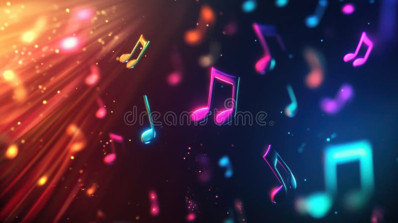 Vibrant Beams of Light Break through Darkness, Creating an Abstract ...