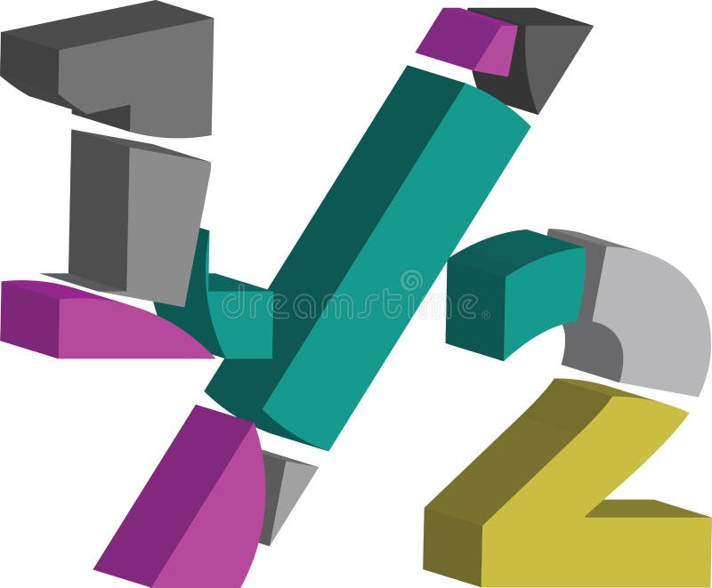 3d font symbol stock vector. Illustration of dimension - 124111871