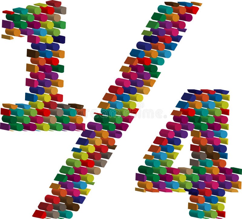 Colorful Three-dimensional Symbol Stock Vector - Illustration of color ...