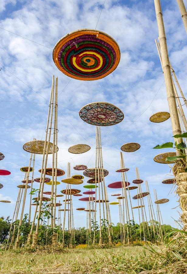 Colorful threshing basket stock photo. Image of column - 49370932