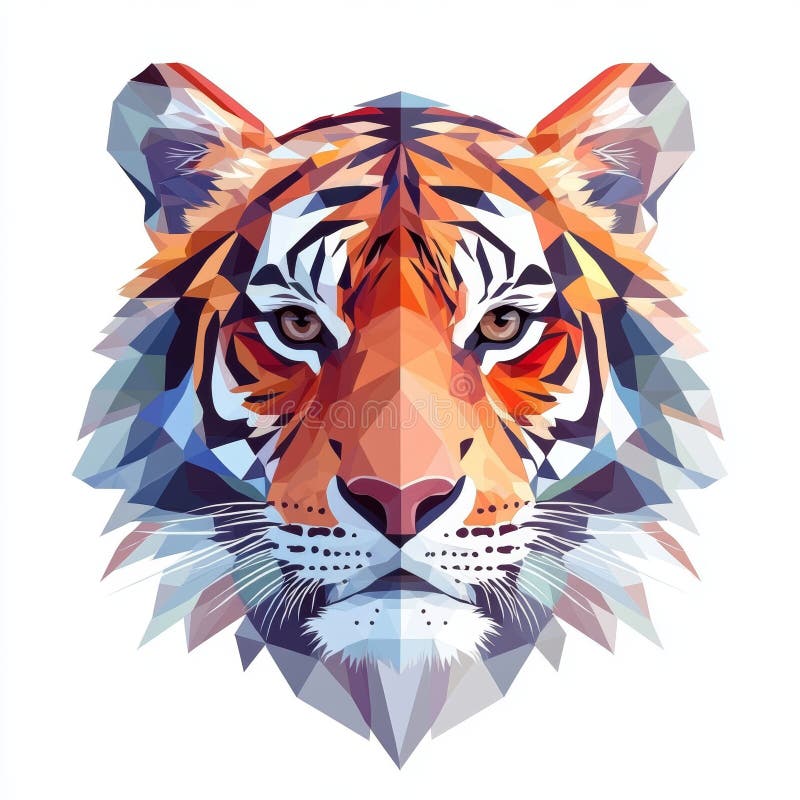 A Colorful Tie Adorns the Neck of a Tiger in the Image, Which Also ...