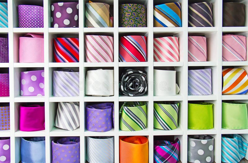 Colorful tie collection stock photo. Image of fabric - 24646558