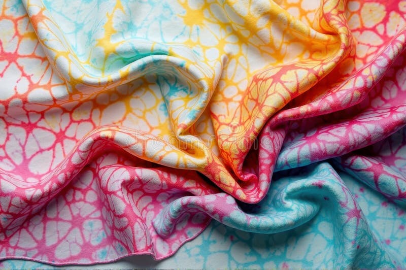 Colorful Tie Dye Fabric Vibrant Patterns Textures Stock Photos - Free & Royalty-Free Stock ...