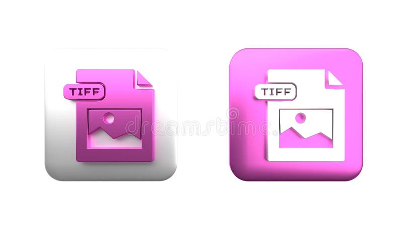 Colorful TIFF File Document. Download Tiff Button Icon Isolated on ...