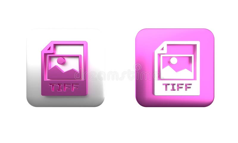 Colorful TIFF File Document. Download Tiff Button Icon Isolated on White Background. TIFF File ...