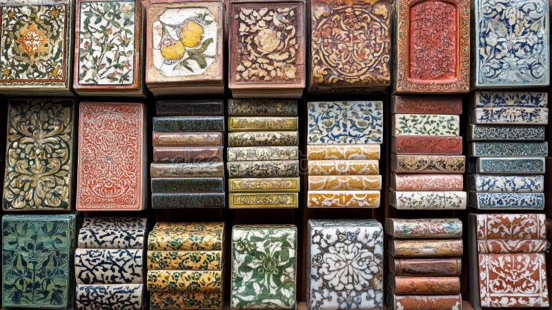 Colorful Tile Art Intricate Patterns Reflecting Centuries of Artistic ...