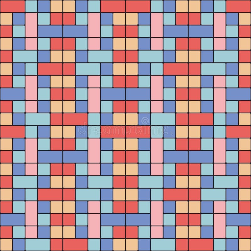 Colorful tile background stock illustration. Illustration of ornament ...