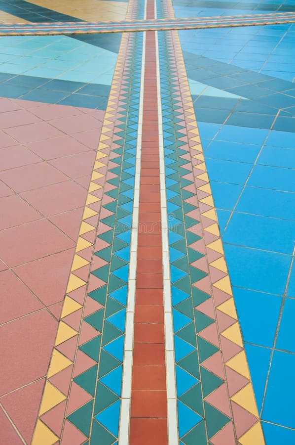 The Colorful Tile at Eagle Square in Langawi Stock Image - Image of ...