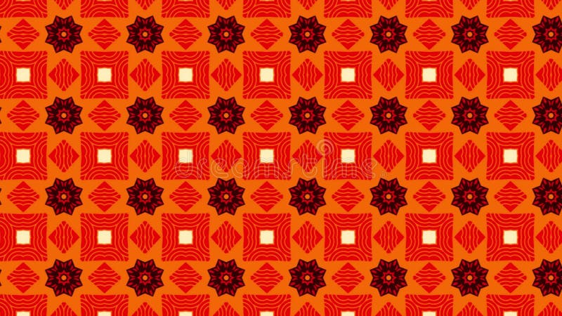 Colorful Tile Pattern Slide in Red, White, and Red B Shades. Panning ...