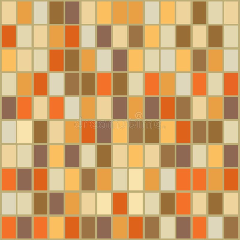 Colorful Tile Pattern in the Style of the 1970s, Seamless, Scalable ...