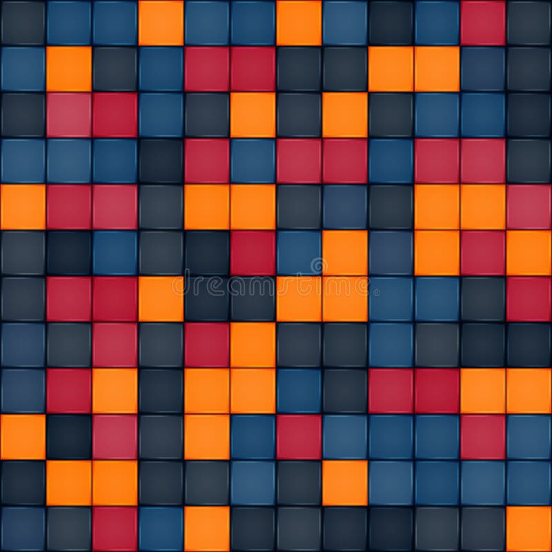 Colorful Tile Seamless Pattern Stock Vector - Illustration of ...