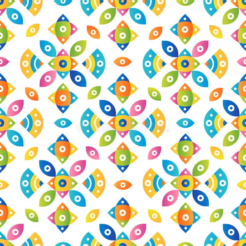 Colorful Tileable Pattern Background Stock Vector - Illustration of ...