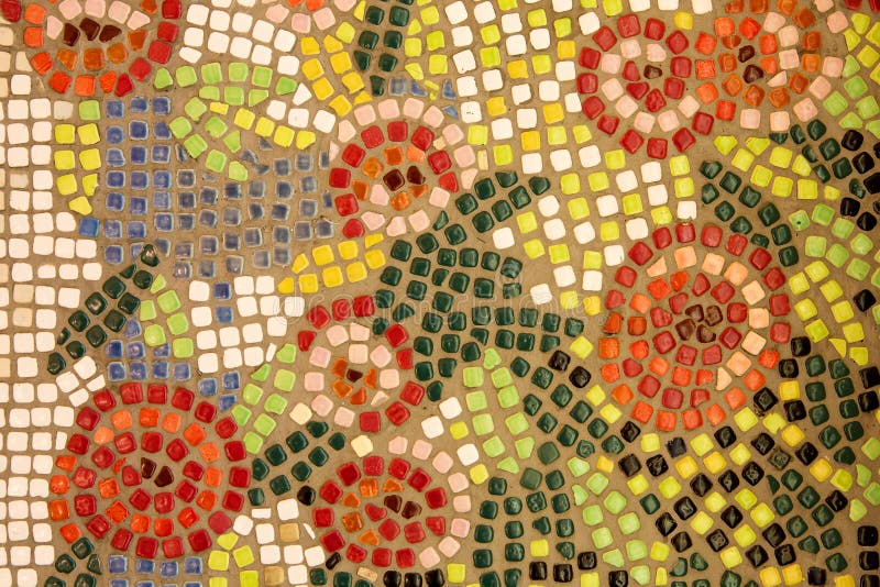 Colorful Tiles with Patterns Stock Image - Image of floor, green: 227886421