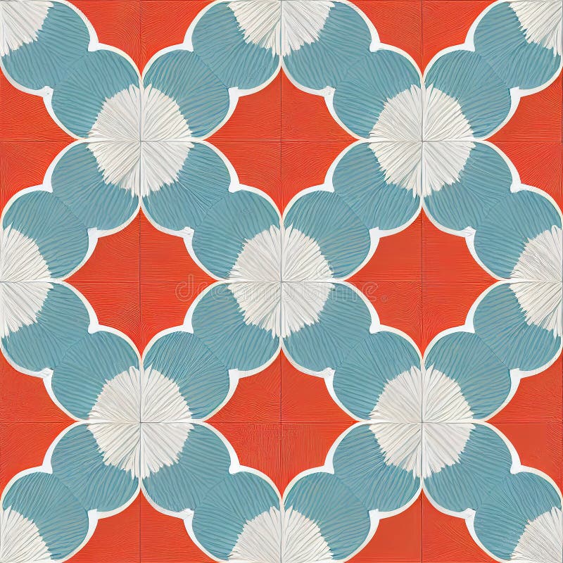 Colorful Tiles, Seamless Pattern Stock Illustration - Illustration of ...