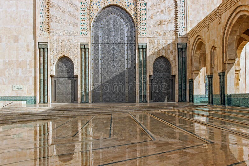 Colorful Tiles on Wall at Hassan II Mosque Editorial Stock Photo ...