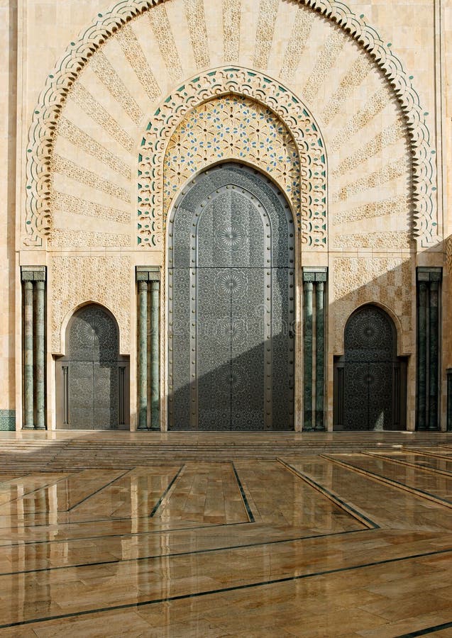 Colorful Tiles on Wall at Hassan II Mosque Editorial Image - Image of ...