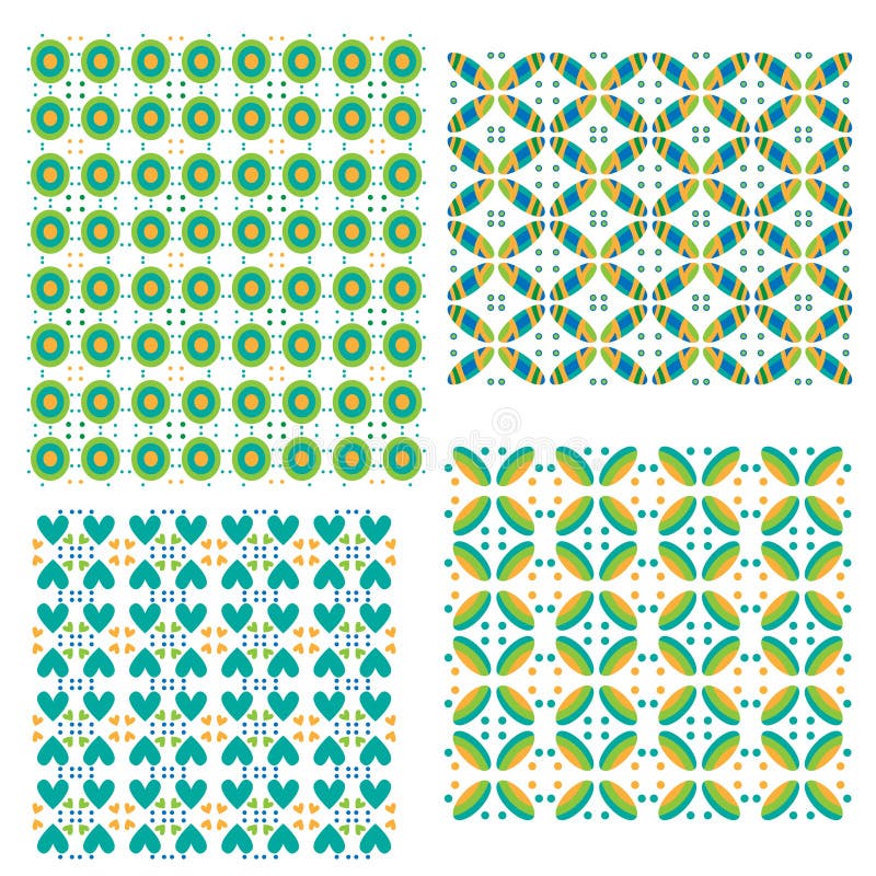 Colorful Tiling Textures Collection Stock Vector - Illustration of ...