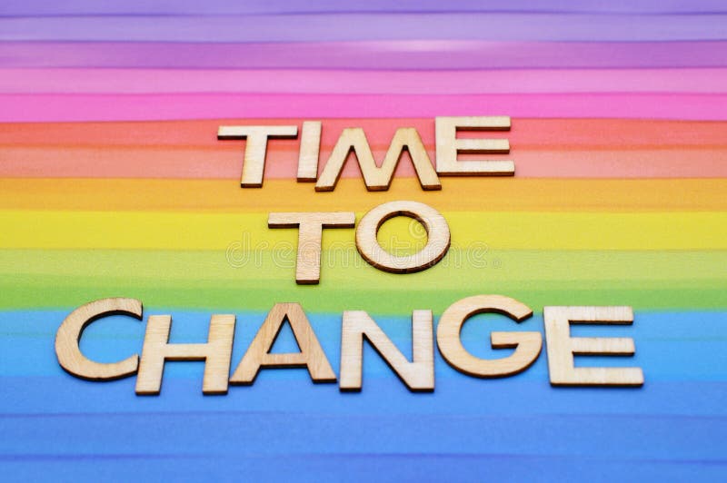 Colorful Time To Change Background Stock Image - Image of advertising ...