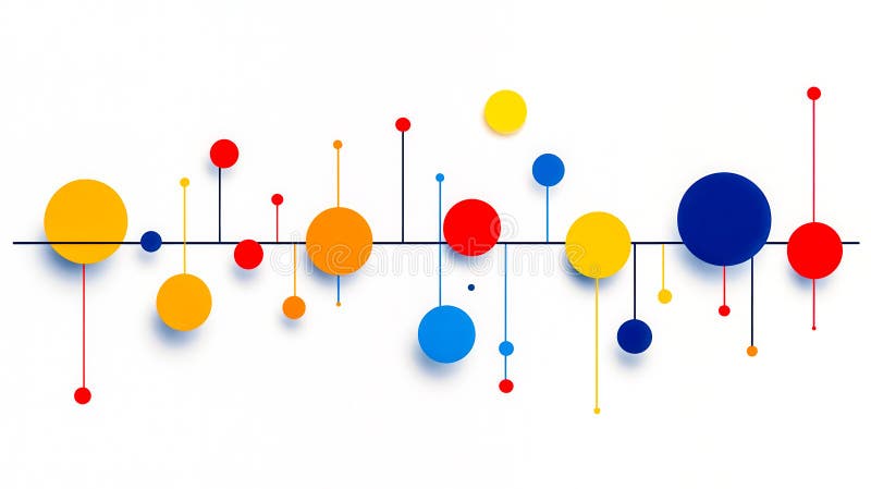 Colorful Timeline Showing Project Planning and Milestones Stock Image ...
