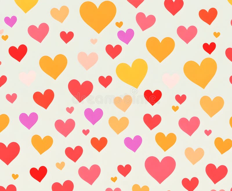 Tiny Yellow Pink Hearts Seamless Pattern Stock Photos - Free & Royalty ...