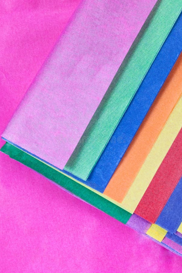 Colorful Tissue Paper stock photo. Image of gift, tissue - 20643094