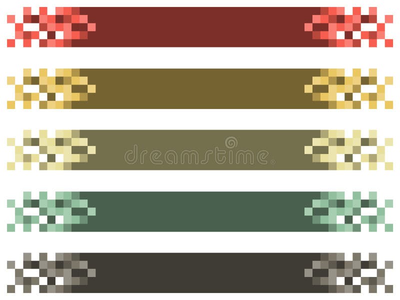 Colorful Title Bar / Banners - Vector Illustration Stock Vector ...