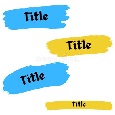 Colorful Title Box Banner. Title Box Banner Design Stock Vector ...