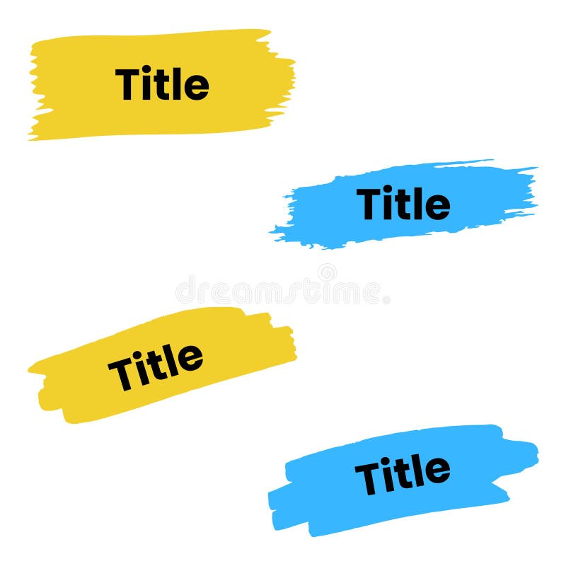Colorful Title Box Banner. Title Box Banner Design Stock Illustration ...