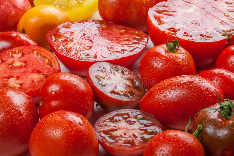 Colorful tomatoes stock image. Image of group, fruit - 60122669