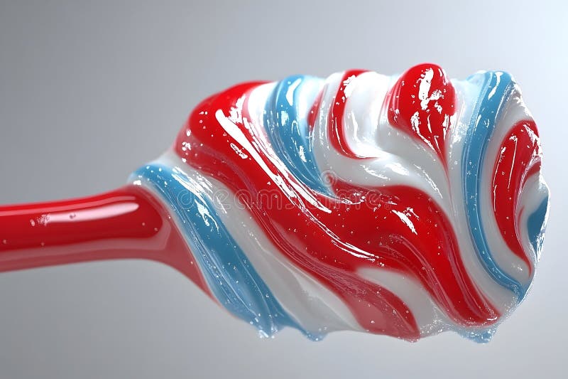 AI-Generated Toothpaste Swirl Stock Illustration - Illustration of ...