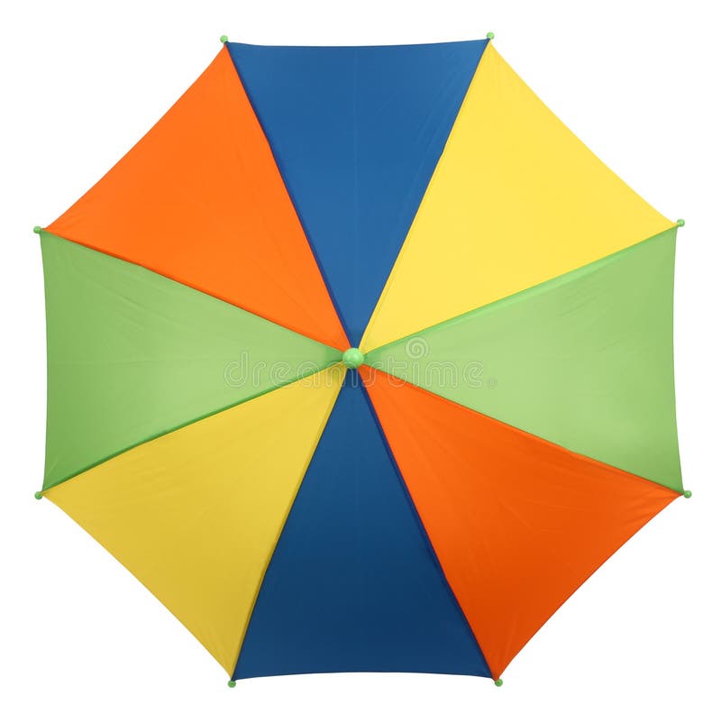 Colorful Top of Umbrella Hat or Head Parasol Stock Image - Image of ...
