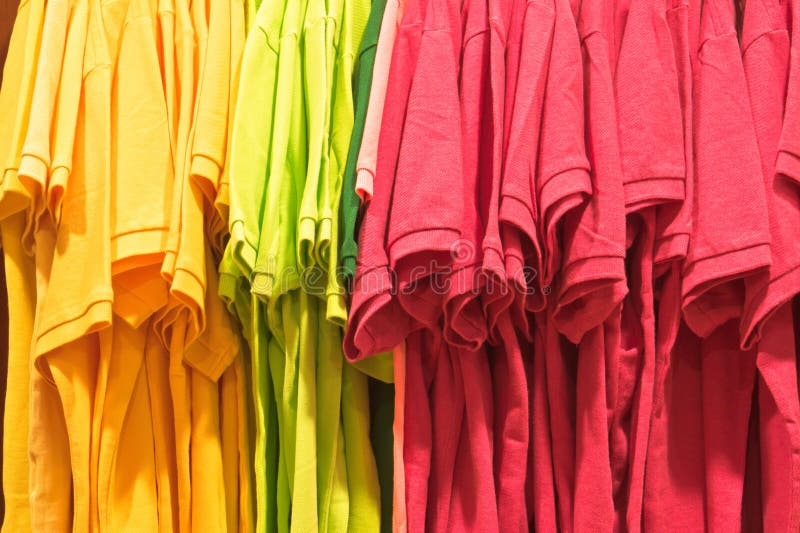 Colorful tops stock image. Image of hanger, business - 54559067