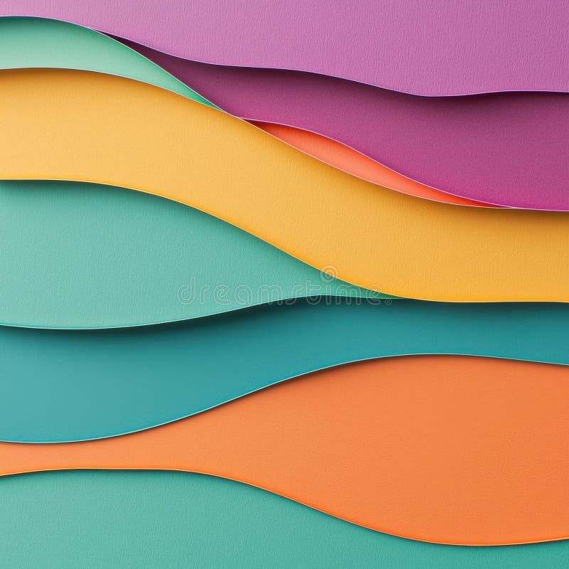 Colorful Torn Paper Collages with Layered Cut Styles for Creative ...