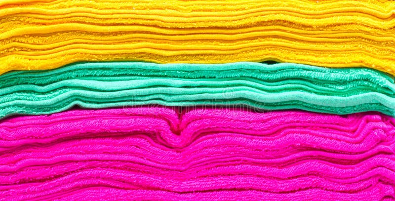 Colorful towels. stock image. Image of clean, bathroom - 27606447