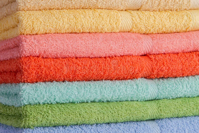 Colorful towels stock photo. Image of beach, relax, absorbent - 80225106