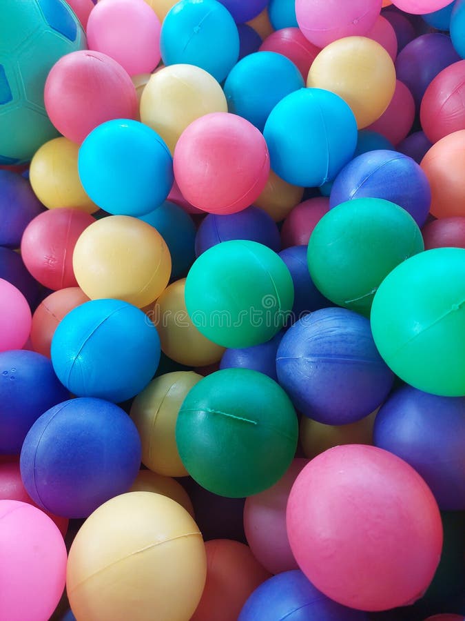 Colorful Toy Balls of Various Sizes Stock Photo - Image of child ...