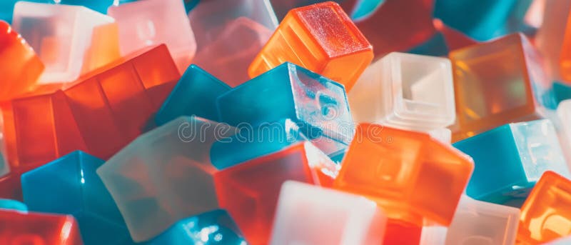 Colorful Toy Bricks with Unique Textures and Interlocking Designs ...