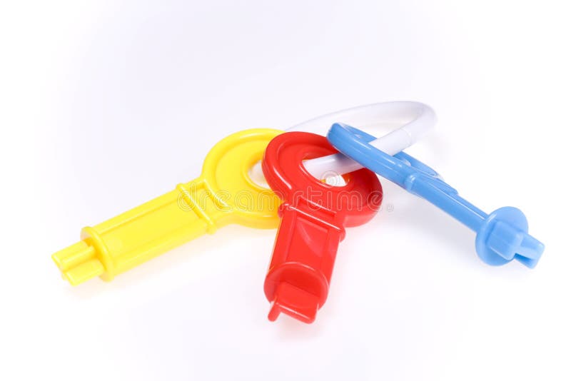 Colorful toy keys stock photo. Image of orange, game - 21380738