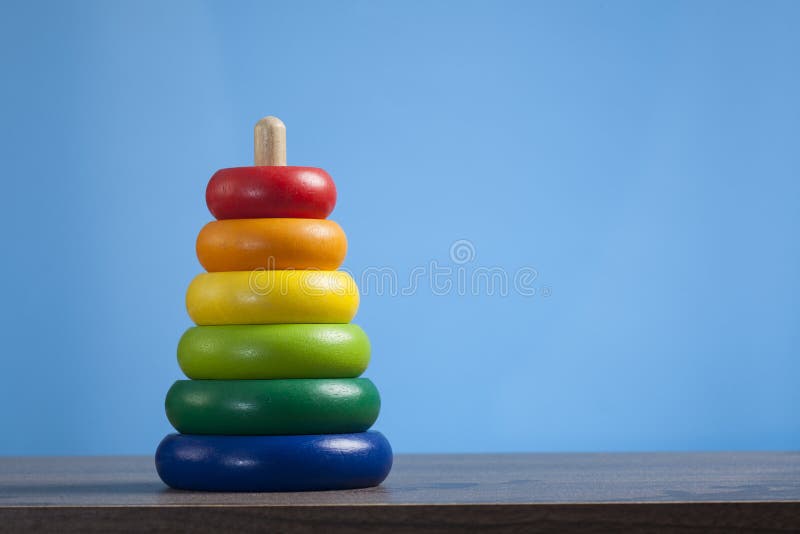 Colorful toy pyramid stock image. Image of pyramid, unfinished - 50478405