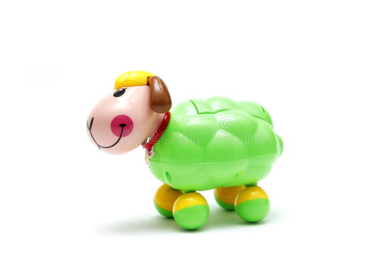 The Colorful Toy of Sheep for Kids Isolated White Background at the ...