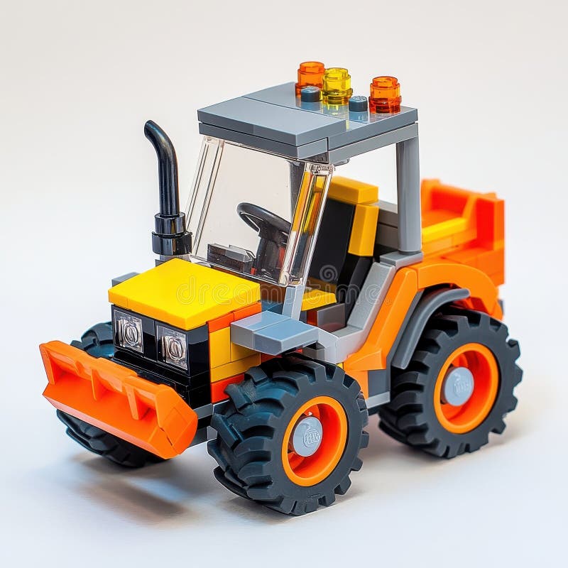 A Colorful Toy Tractor Model Designed for Creative Play and Imaginative ...