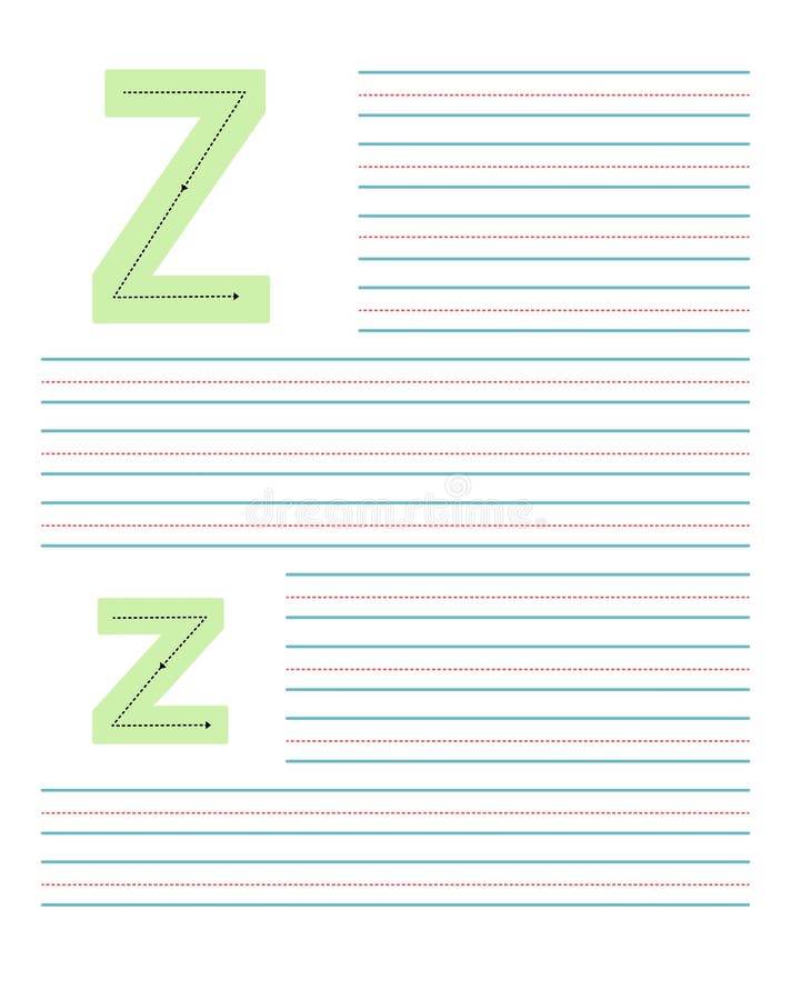 Colorful Tracing Worksheet for Learning To Write the Capital and ...