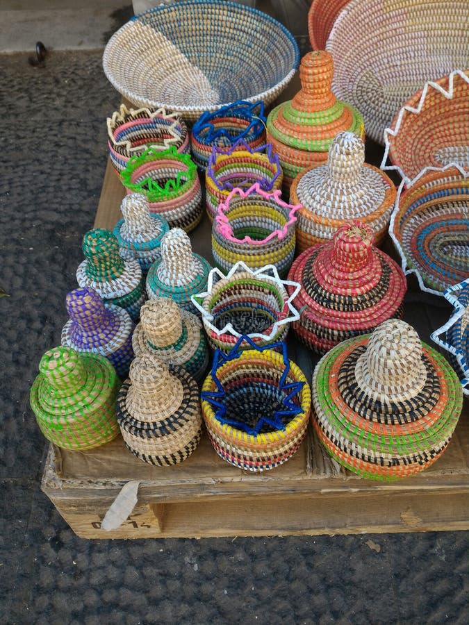 Traditional African Baskets Stock Image - Image of native, artistic ...